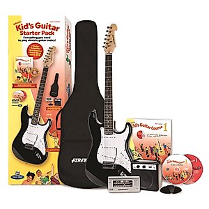 Alfred's Kid's Electric Guitar Course, Complete Starter Pack (Electric Guitar, Amplifier, Lesson Book, CD, DVD, Interactive Software, Tuner, Carrying Case, Picks)