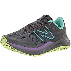 New Balance Women's DynaSoft Nitrel V5 Trail Running Shoe, Magnet/Cyber Jade/Electric Purple, 9.5