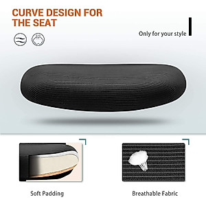 Devoko Drafting Tall Flip-up Armrests Office Desk Ergonomic Mesh Chair Lumbar Support with Adjustable Height, Black