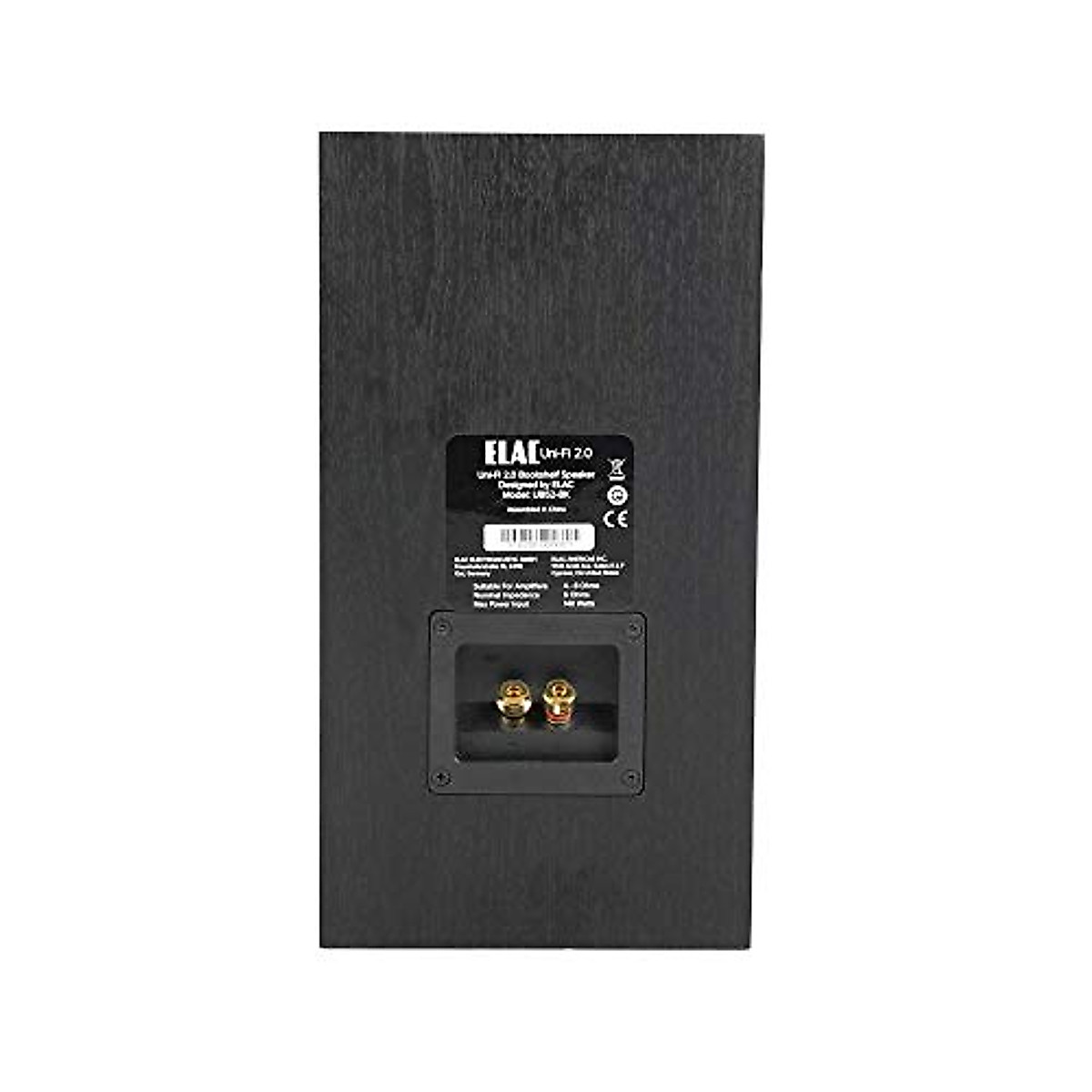 ELAC Uni-Fi 2.0 UB52 Bookshelf Speakers (Pair), Black (UB52-BK)