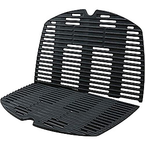 Uniflasy 7646 Cooking Grates for Weber Q300 Q320 Q3000 Q3200 Series Gas Grills Grill Parts Cast Iron Grill Grates Replacement for Weber Q300 2 Pack