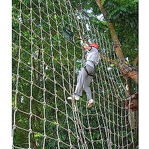 EkiDaz HXRW Rope Net Kids Safety Protective Net Sturdy Rope Climbing Net Polyamide Net for Kids Indoor and Outdoor Playing Playground Sets for Backyards (Size : 2 * 3m(6.6 * 9.9ft))