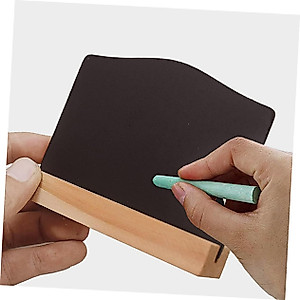 iplusmile 12pcs Double Sided Chalkboard Signs Mini Chalkboard Stands Buffet Chalkboards Small Blackboard Slate Bar Chalkboard Black Tag Board Wedding Chalkboard Sign Table Food