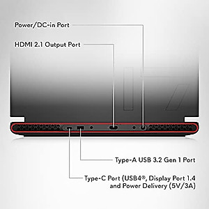 Alienware M17R5 Gaming Laptop - 17.3-inch FHD 480Hz Display, AMD Ryzen 9-6900HX, 32GB DDR5 RAM, 1TB SSD, NVIDIA GeForce RTX 3080 GDDR6, Windows 11 Home, 1 Year Support - Dark Side of the Moon, Black