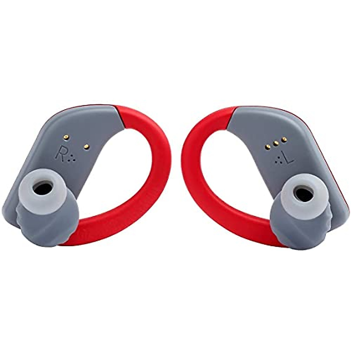 JBL TWS True Wireless in-Ear Headphones Bundle with Deluxe Hardshell Case (Endurance Peak, Red)