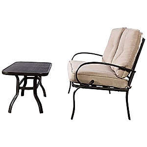 9rit_shop Perfect Patio, Garden, Lawn, Deck, Poolside and Other Outdoors 2 pcs Cushioned Coffee Table Seat
