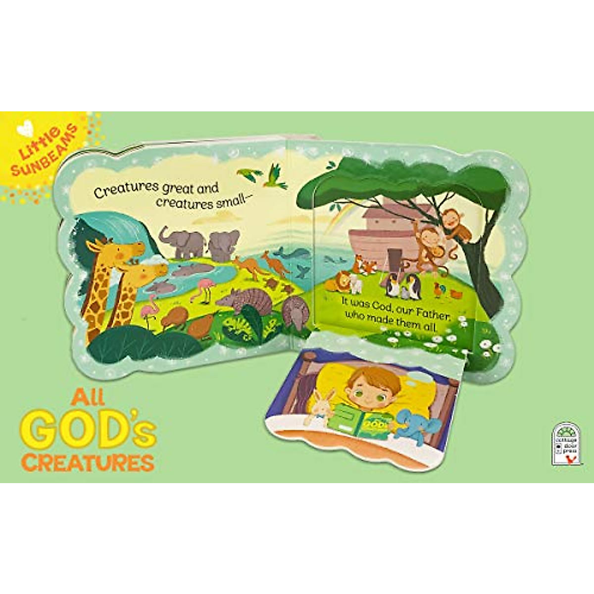 All God's Creatures - Lift-a-Flap Board Book Gift for Easter Basket Stuffer, Christmas, Baptisms, Birthdays Ages 1-5 (Little Sunbeams)