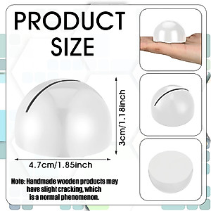 Geyoga 50 Pcs Table Number Holder Round Table Number Stands Modern Place Card Holders White Table Number Holders Wood Table Number Clips for Wedding Reception Anniversary Party Events Banquet Picture