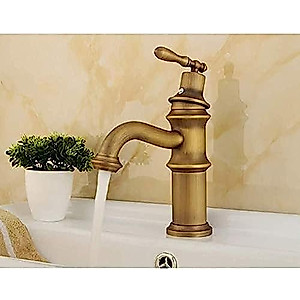 Kitchen Taps Kitchen Tap Kitchen Tap Newly Faucet Copper Faucets Bath Bathroom Sink Basin Faucet Brass Single Ceramic Handle Single Hole Deck Basin Tap, Bathroom Faucet