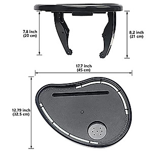 Livoccur Adjustable Hot Tub Table Tray, Hot Tub Side Table with Nonslip Cup Holders, Serving Tray Table for Bathtub Spa Outdoor Patio