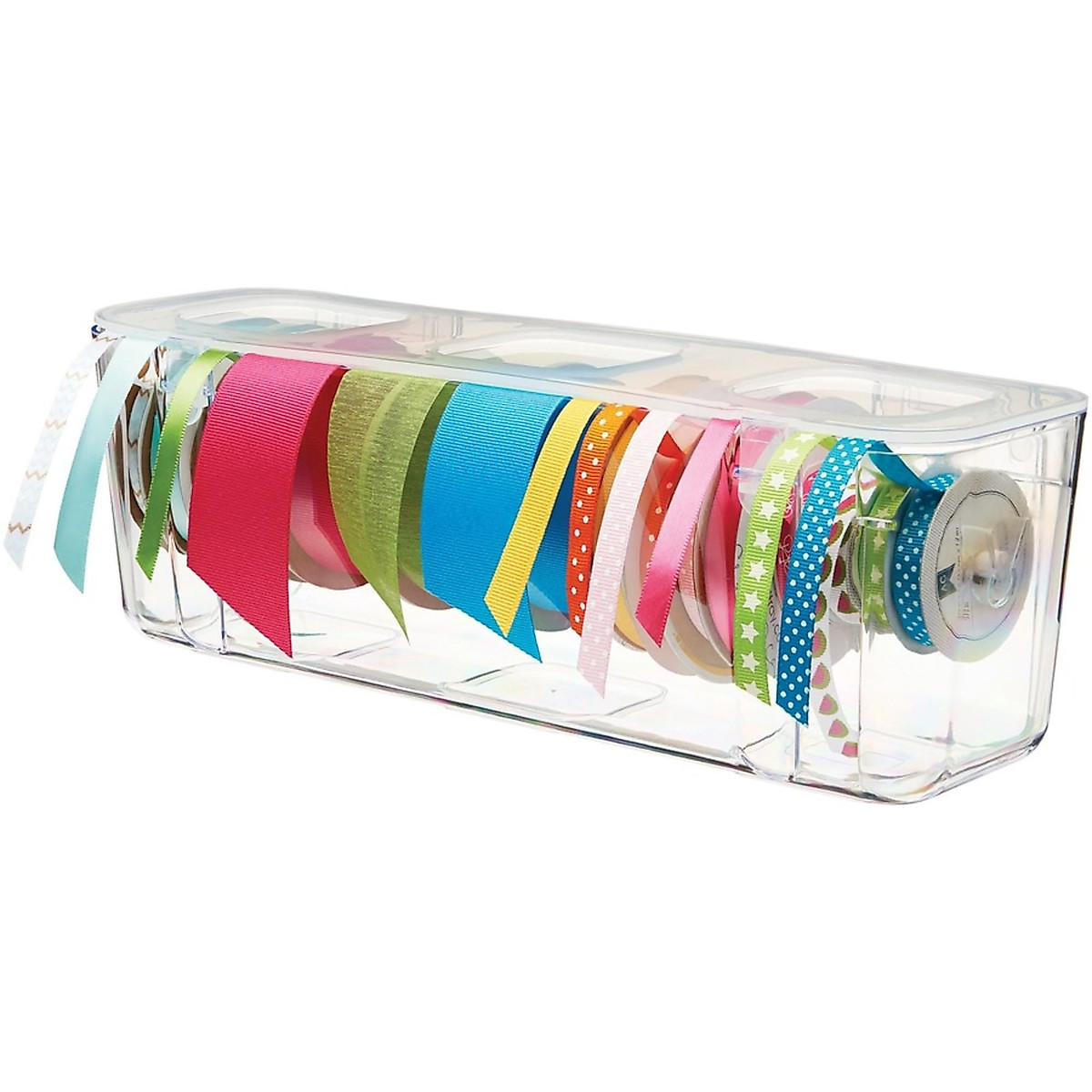 Deflecto Ribbon Dispenser, Clear