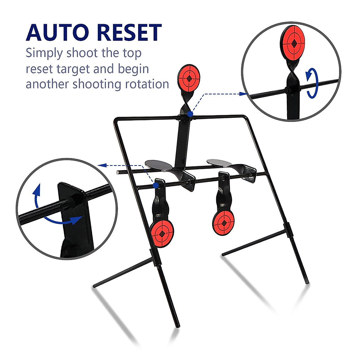 Highwild Air Gun Pellet BB Gun Resetting Target, Rated for .20/.177 Caliber