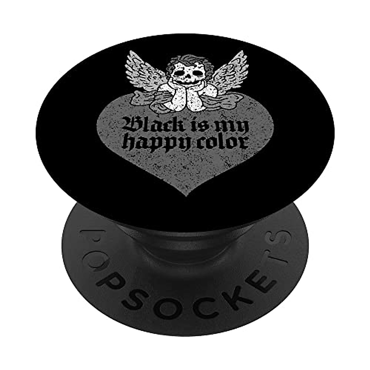 Goth Black Is My Happy Color Occult Punk Witch Satan Gothic PopSockets Swappable PopGrip