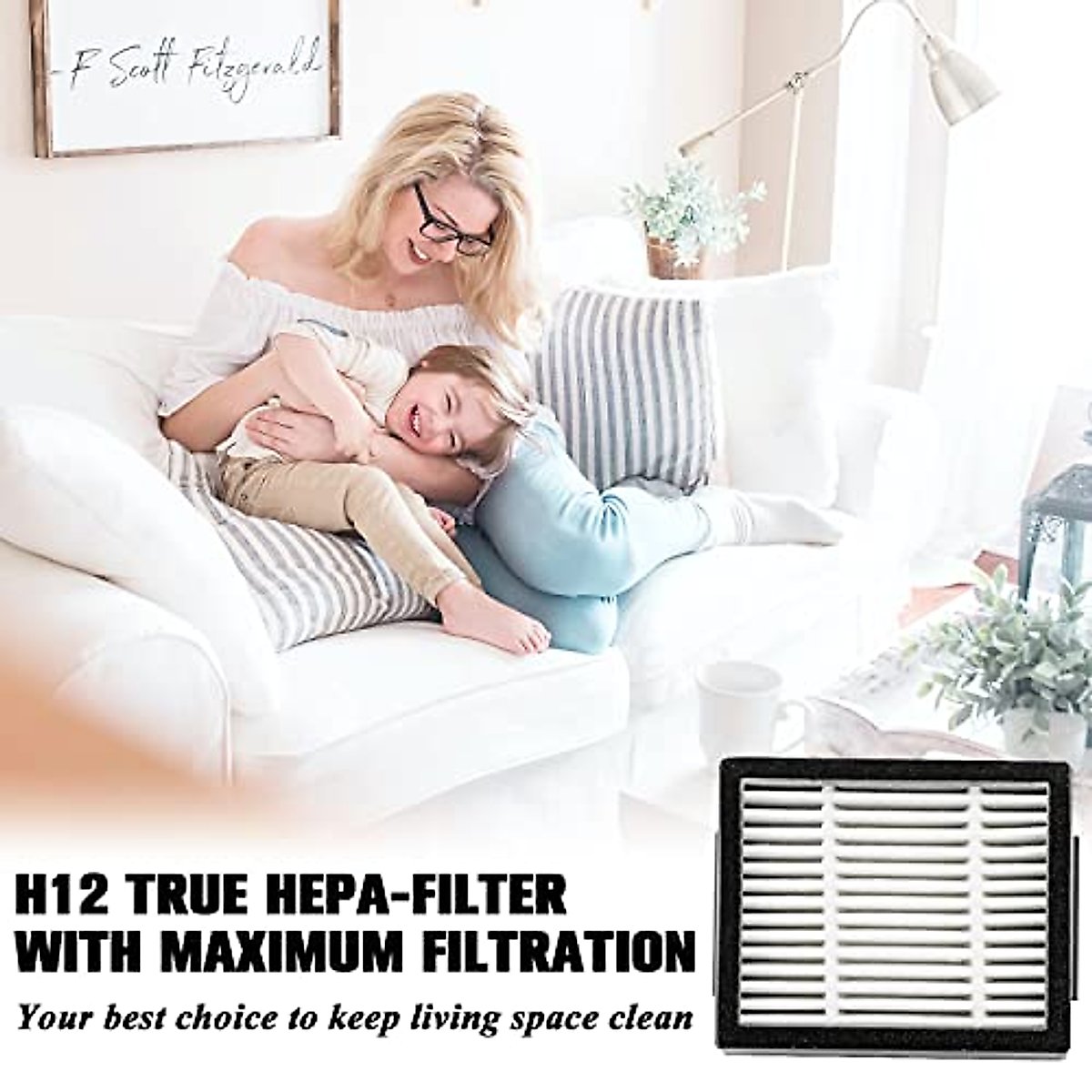 Filters Replacement Fit for i-Robot Roomba E I & J Series i7 i7+/plus i3 i3+ i4 i6 i6+ i8 i8+ E5 E6 E7 Robot Vacuum Cleaner, 6 Pack Room-ba Filter Replacements + 1 Cleaning Brush