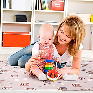 Homevio - Splat Mat Waterproof Washable - 51" - Baby Splat Mat for Under High Chair - Waterproof mat - High Chair Mat - Baby Led Weaning - Splash Mat for Under High Chair - Reusable