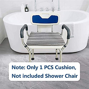 Shower Seat Cushion Bath Bench Shower Chairs for Seniors Elderly Disabled Bathtub Cushion Transfer Bench Handicap Bath Stools Padded Mat Chair Shower Pad Tub Seats Bath Pillow (Only 1 PCS Cushion)
