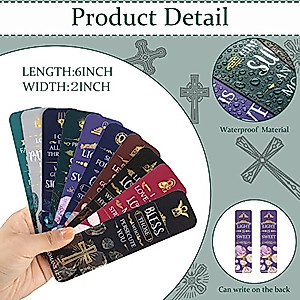 120 Pieces Bible Gifts Set Include 30 Bible Verses Bookmarks Christian Book Markers 30 Scripture Ballpoint Pens 30 Christian Notebooks 30 White Organza Bags for Women Men School Office Church Supplies