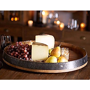 MGP Wine Barrel Head Lazy Susan