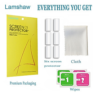 200Pcs Compatible for Tamagotchi Meets Screen Protector, Blueshaw Full Coverage PET Clear Film Compatible for Tamagotchi Meets (6 )