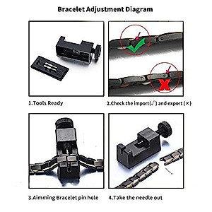 VNOX Custom Engraving-Two Tone Brushed Stainless Steel Emergency Medical Alert ID Adjustable Bracelet Wristband