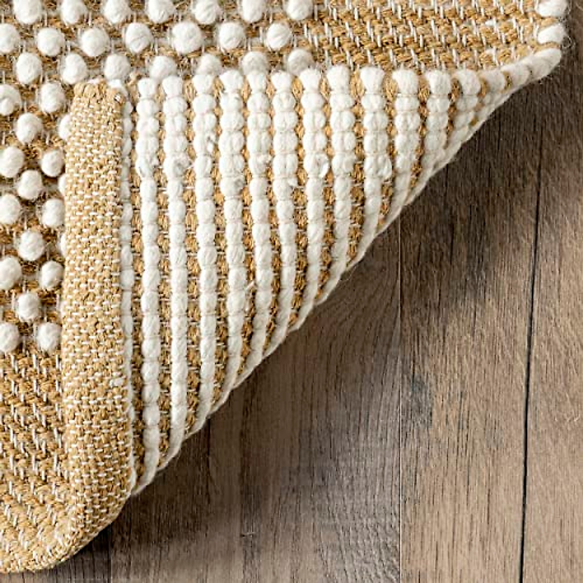 nuLOOM Branna Casual Bordered Wool Area Rug, 8' x 10', Beige