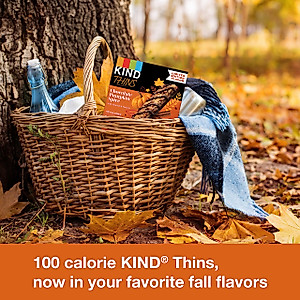 KIND THINS Chocolate Pumpkin Spice with Almonds & Peanuts, Gluten Free, 100 Calorie, Healthy Snacks (Pack of 1, 10 Count Total)