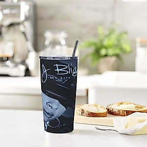 HIKTIEK Mary J Musics Blige Stainless Steel Insulated Car Sippy Cup With Lid Travel Mug for Cold Hot 20 oz