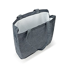 Sakroots Palo Alto Repreve Packable Tote in Eco-Twill, Black, One Size, Grey Spirit Desert