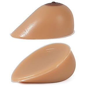 Vollence C Cup Silicone Breast Forms Bra Enhancer Inserts Concave Bra Pads - Suntan