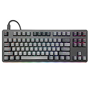 DROP CTRL Mechanical Keyboard — Tenkeyless TKL (87 Key) Gaming Keyboard, Hot-Swap Switches, Programmable Macros, RGB LED Backlighting, USB-C, Doubleshot PBT, Aluminum Frame (Cherry MX Brown, Black)