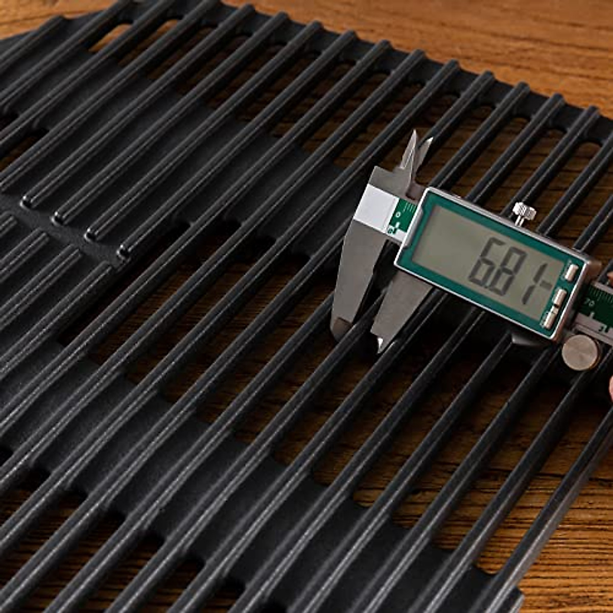 7645 Grate Replacement Parts for Weber Q200 Q220 Q2000 Q2400 Series Grill 396000 396002 53060001 54060001 566002 Accessories 2PCS 65811 Cast Iron Cooking Grid