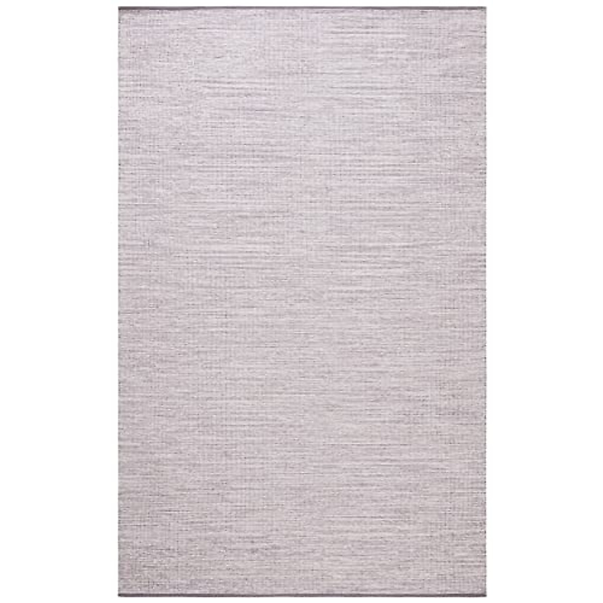 SAFAVIEH Montauk Collection 4' x 6' Silver MTK250G Handmade Flatweave Cotton Area Rug