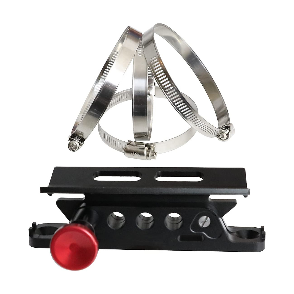 AUFER Vehicle Universal Quick Release Roll Bar Fire Extinguisher Mount Holder Compatible with for Jeep Wrangler Gladiator Bronco UTV Polaris RZR Can Am ATV,Adjustable, Aluminum