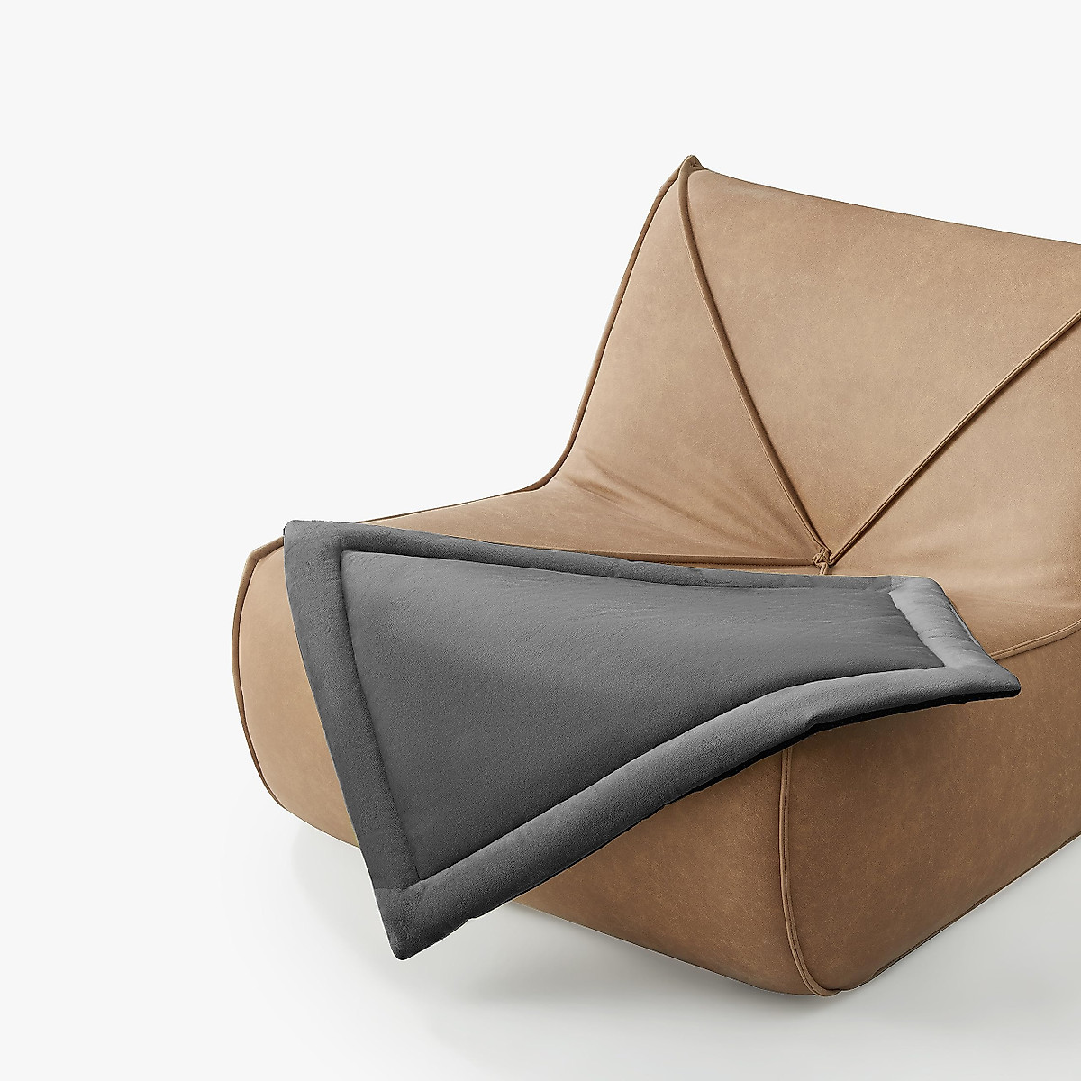 Allisandro Water-Proof Dog Bed, Washable Mat Crate Pad, Durable Pet Beds Soft Dog Mattress, Anti-Slip Kennel Pads for Dogs, Cats and Small Animal, Grey (18 x 12 Inches)