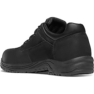 Danner 3" Caliper Aluminum Toe Work Boots for Men - Low-Top Full-Grain Leather Upper with Safety Toe, Comfort Cushioning, and Traction Heel Outsole, Black Hot - 12 EE