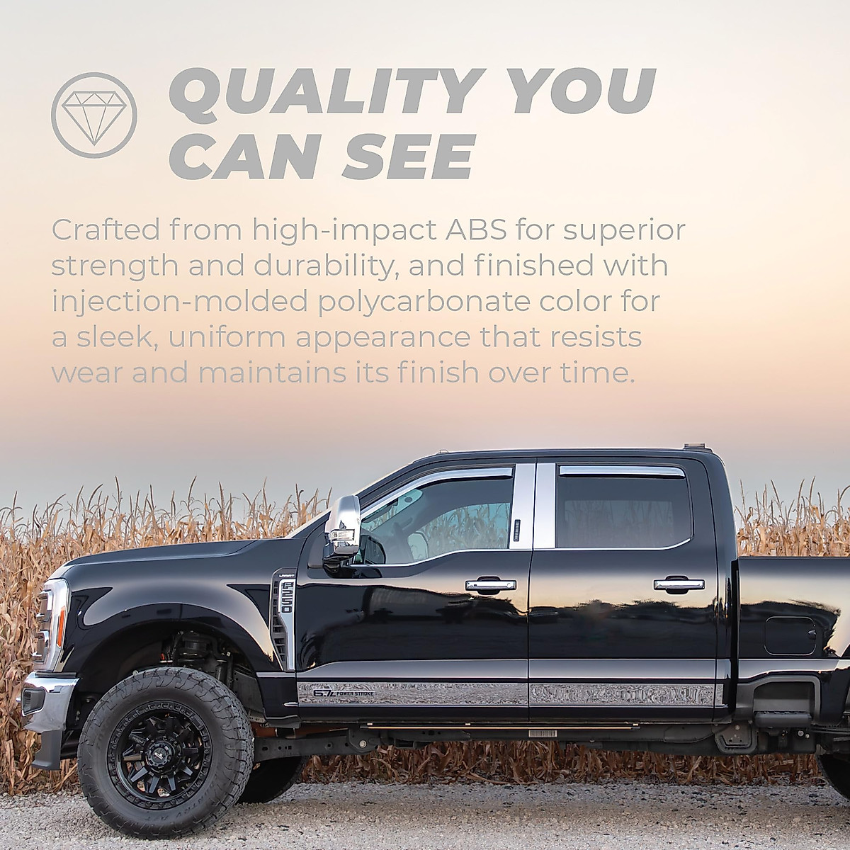 Putco 480138 Element Chrome Window Visor