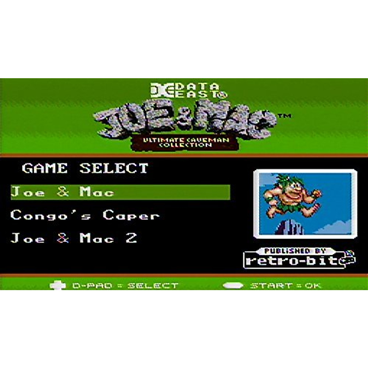 Retro-Bit Joe & Mac: Ultimate Caveman Collection SNES Cartridge - 3 Games in 1 - Super NES