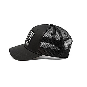 MASHBILL Trucker Hat - Whiskey Helps Embroidered Patch, Snap Closure, Adjustable Mesh Back, One Size Fits Most, for Bourbon & Whiskey Lovers, Men's Mesh Cap