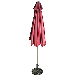 BACKYARD EXPRESSIONS PATIO · HOME · GARDEN 911449 2022 22 Lbs Backyard Expressions Patio Umbrella Base-22 lbs-Heavy Duty-Bronze
