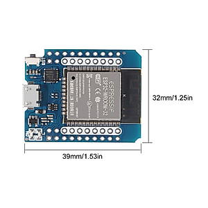 AITRIP 6pcs ESP32 Mini D1 Mini NodeMCU ESP32 ESP-WROOM-32 WLAN WiFi Bluetooth Development Board 5V Compatible with Arduino