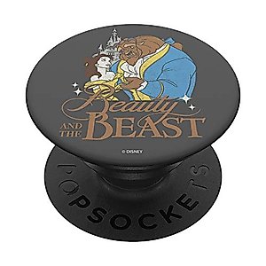 Disney Beauty And The Beast Vintage Colored Logo Dance PopSockets PopGrip: Swappable Grip for Phones & Tablets