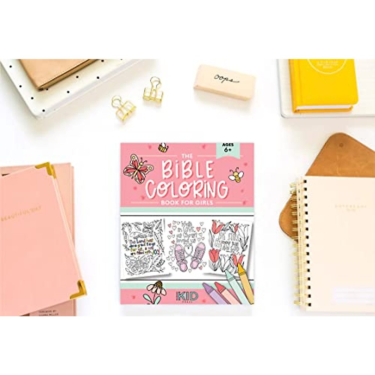 The Bible Coloring Book for Girls: Color 40 Cute Designs of Inspirational Verses & Christian Artwork