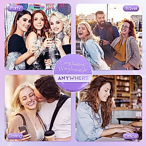 NOVUS 1.25 Inch Curling Iron, Rovy Wave Curling Iron with Anti-Scald Hair Crimper, Fast Heating Ceramic Hair Waver for Women, 4 Temp Settings, 30 Minutes Auto Shut off, Dual Voltage for Global Travel