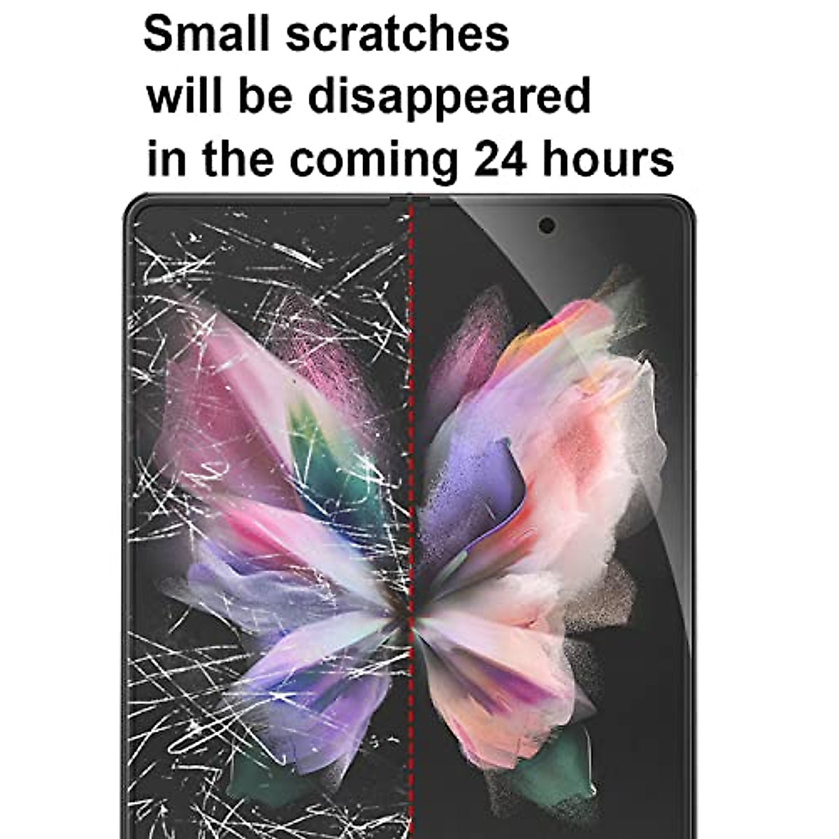 (2 Sets 8 PCS) Screen Protector Designed for Samsung Galaxy Z Fold 4, 2 PCS Front Matte Screen Protector and 2 PCS Inside Screen Protector with 2 PCS Back Film with 2 PCS Side Soft Film Suit for Galaxy Z Fold 4 5G Full Covered Anti-Glare