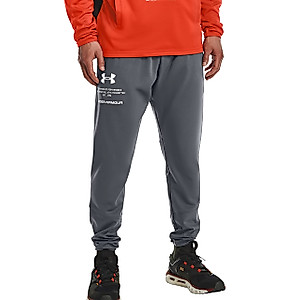 Under Armour Men's Fleece Storm Pants 1357120 (Large, Pitch Gray/Reflective - 012)