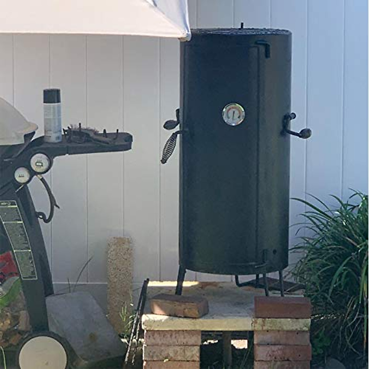 Ibbyee 3 1/8 Inch Smoker Thermometer Gauge for Oklahoma joes Grill Accessories , Pit Grill BBQ Thermometer Gauge Fahrenheit and Heat Stainless Steel Temp Gauge for Oklahoma Joe 1Pcs