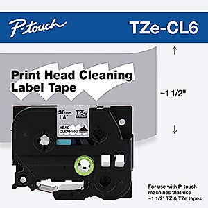 Brother Cleaning Tape 1-1/2 Inch - Retail Packaging, White (TZeCL6) - Retail Packaging