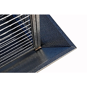 64" Extra Large Corner Flight Bird Parrot Cage for Cockatiel Parakeet Budgies Parrot with Around Metal Seed Skirts, Tight 1/2-Inch Bar Spacing (BlackVein)