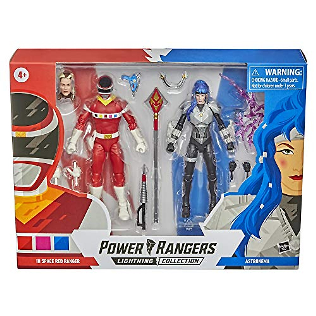 Power Rangers Lightning Collection in Space Red Ranger Versus Astronema 2-Pack 6-Inch Premium Collectible Action Figure Toys with Accessories