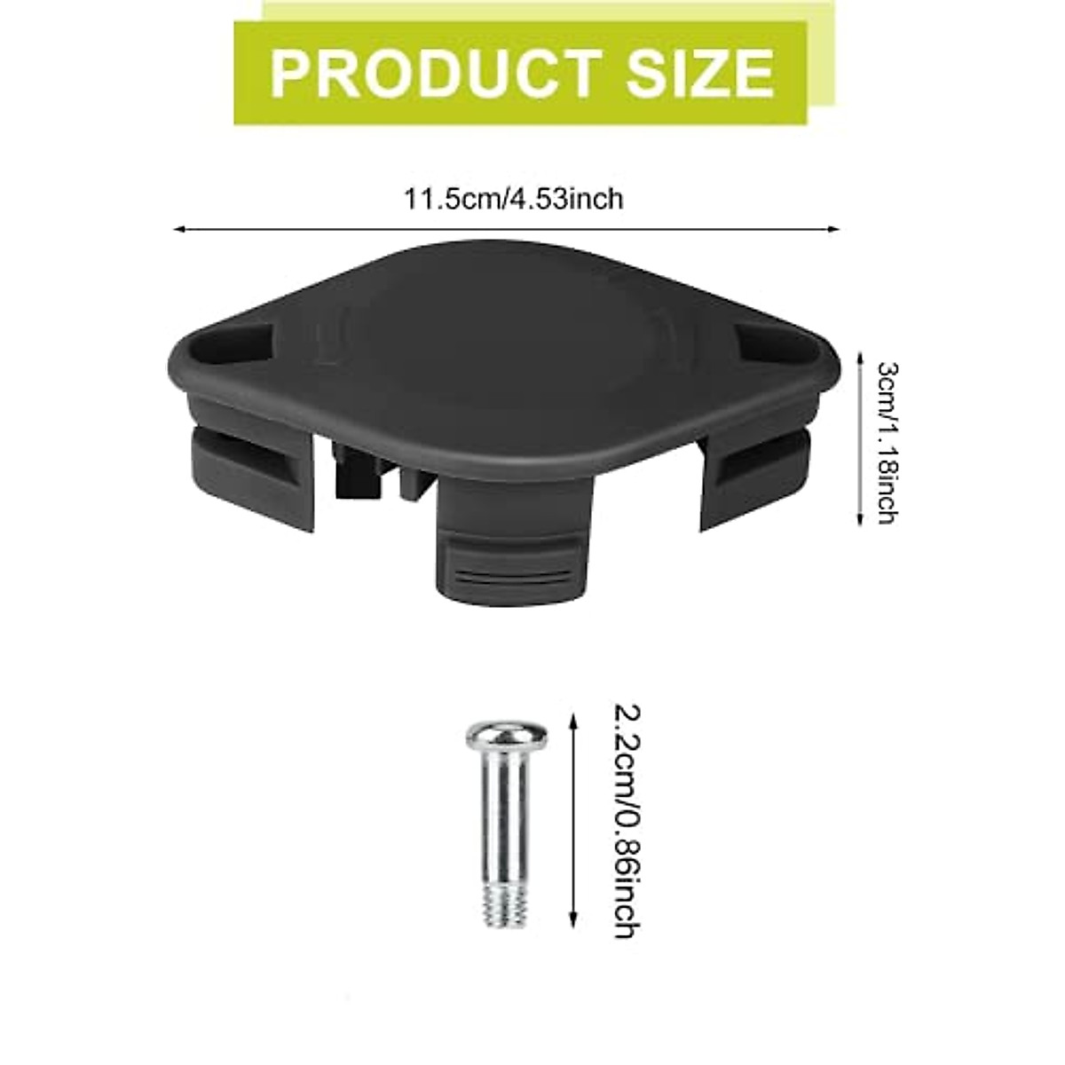 THTEN ACFHRL2 Polycarbonate Bladed and Trimmer Head, AC80RL3 Trimmer Spool Line & AC14HCA Spool Cap Compatible with Ryobi 18-Volt, 24-Volt & 40-Volt Trimmer (17 Pack)
